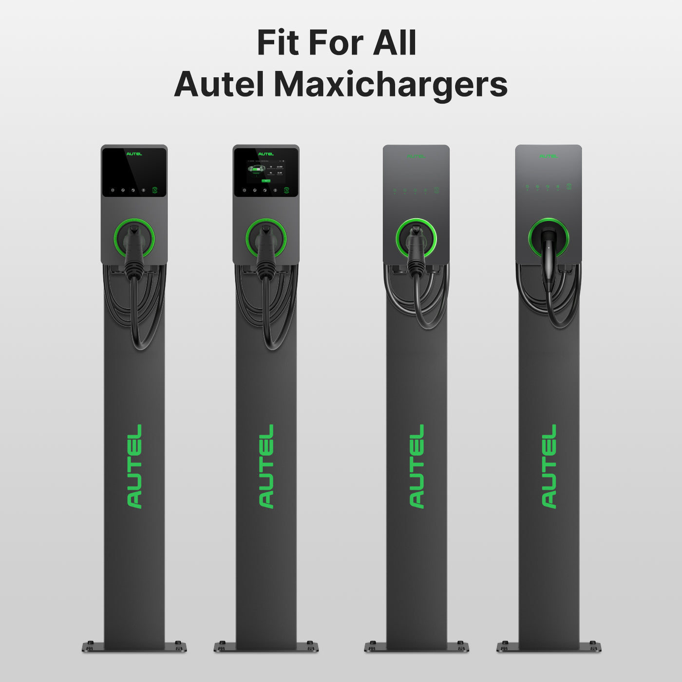Autel EV Charger Pedestal Floor Stand Compatible with All Autel EV Chargers